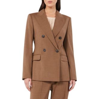 Max Mara Wollblazer - - Jackets - Damen - Braun - XS