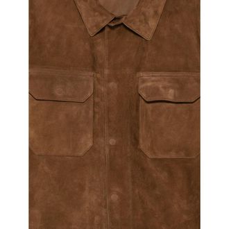 Tom Ford Leather Shirt Jacket - Brown