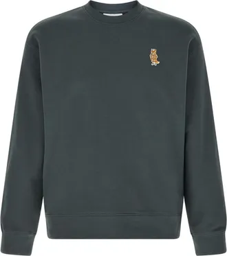 Maison Kitsun&eacute; Homme, Sweatshirts et sweats &agrave; capuche, Vert, Taille: XL Dressed Fox Comfort SweaT-shirt