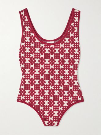 Dries Van Noten Body En Mailles Jacquard - Rouge