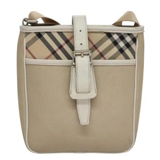 Burberry Pre-owned Toile sacs-ports-paule - Femme - Pre-owned - Beige - Taille: ONE Size