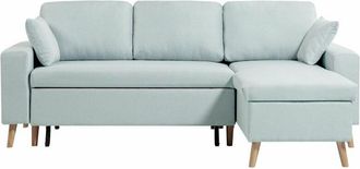 Usinestreet Usinestreet - Canapé dangle maria scandinave Réversible et Convertible - Bleu clair