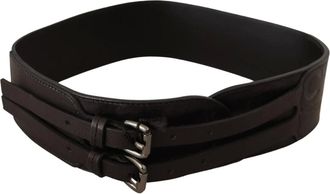 Costume National Femme, Accessoires, Brun, Taille: ONE Size Ceinture ajustable &agrave; double boucle