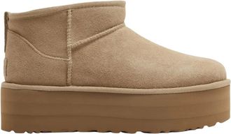 UGG Ugg, Femme, Chaussures, Beige, Taille: 39 EU Classic Ultra Mini Platform Boot