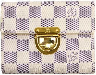 Louis Vuitton Pre-owned Portefeuille Koala Damier Azur Trifold Wallet - Femme - Pre-owned - Beige - Taille: ONE Size