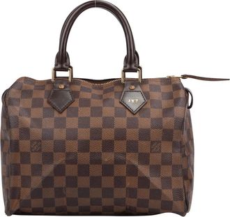 Louis Vuitton Crossbody Bags - Louis Vuitton Damier Ebene Monogram Speedy 25 Hand - Gr. unisize - in Braun - f&uuml;r Damen