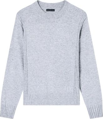 A|X Armani Exchange Pull &agrave; col rond - Femme - Pulls - Gris - Taille: 44 FR