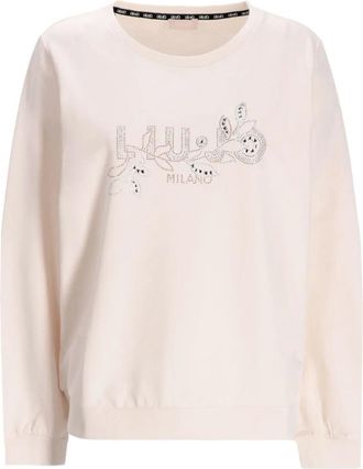 Liu Jo sweat à ornements strassés - Tons neutres