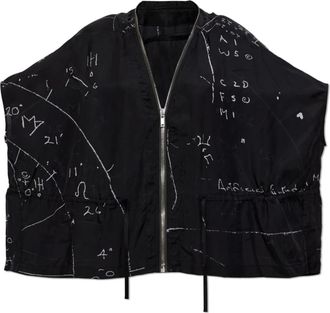 Rick Owens Femme, Vestes, Noir, Taille: ONE Size Sail Gilet Semi-Transparent