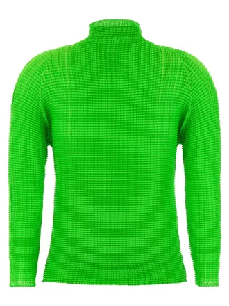 Issey Miyake Wooly Pleats-68 Blouse - Green
