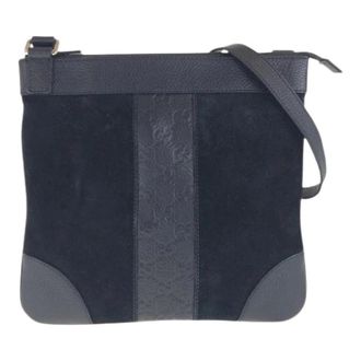 Gucci Pre-owned Suede/Leather Shoulder Bag - - Pre-owned - Damen - Schwarzk - ONE SIZE