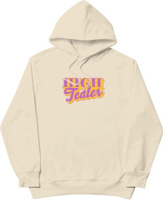 Tealer Unisex Hoodie High Kapuzenpullover, beige, X-Small