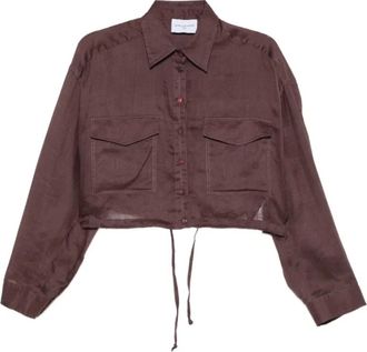 Isabelle Blanche Femme, Blouses et Chemises, Brun, Taille: 42 FR Chemises