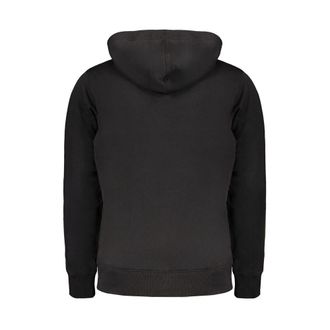 Calvin Klein Cotton-Blend Logo Hoodie - Black