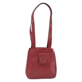 Celine Pre-owned Circle Logo Schultertasche - - Pre-owned - Damen - Rot - ONE SIZE