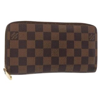 Louis Vuitton unisex, Pre-owned, Brun, Taille: ONE Size Portefeuille en toile Pre-owned