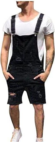 Generic Combinaisons courtes pour homme, été, automne, denim, cargo ...