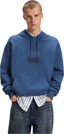 HUGO BOSS Hugo - Kapuzenpullover f&uuml;r Herren, Regul&auml;r, Drop-&Auml;rmel (Mittelblau)