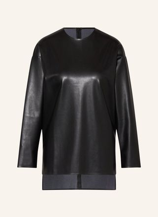 Wolford Shirt In Lederoptik Mit 3/4-Arm schwarz