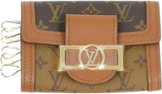 Louis Vuitton unisex, Pre-owned, Brun, Taille: ONE Size Porte-cl&eacute;s en toile Pre-owned