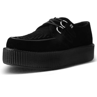 T.U.K. Leather Viva High Creeper - Herren & Damen Schuhe - Farbe Black Suede - Größe EU41