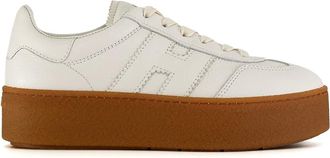 Hogan Femme, Chaussures, Blanc, Taille: 40 EU Baskets &agrave; plateforme