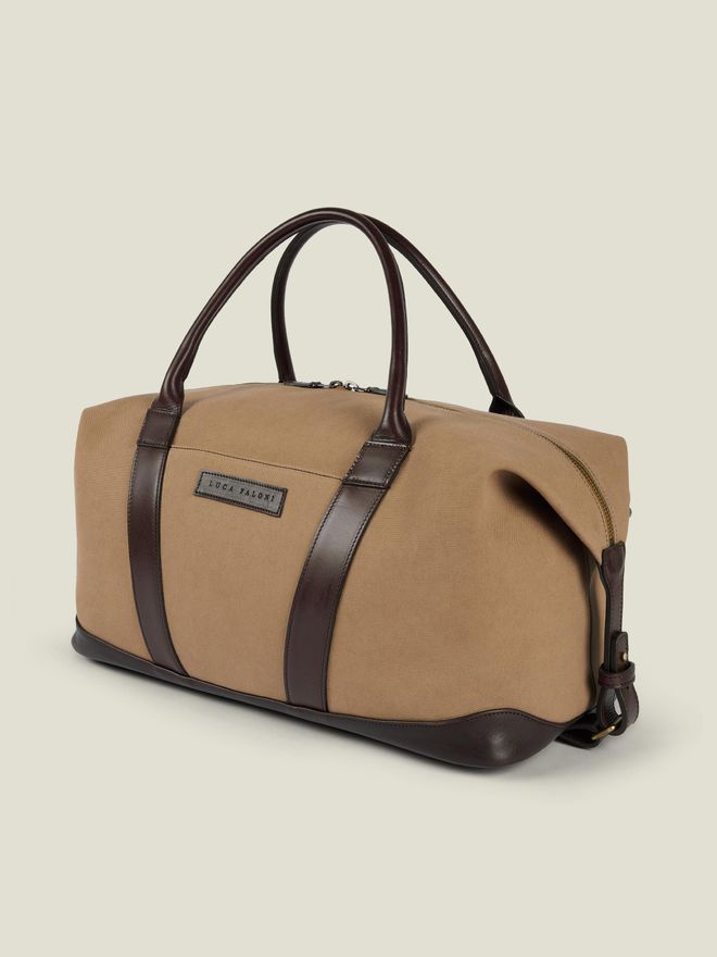Tasche in Caramel Brown aus Canvas f&uuml;r Herren