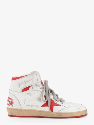 Golden Goose Sky Star leather sneakers with iconic side logo - GOLDEN GOOSE DELUXE BRAND - gender_Man