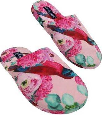 De Fonseca Tropical Merveilleux Chaussons Artistiques pour Femme, Chaussons dhiver en coton de premier choix, Slippers confortables et lavables pour la maison, p