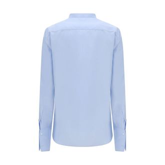 Fendi Pleated Poplin Shirt - Blue