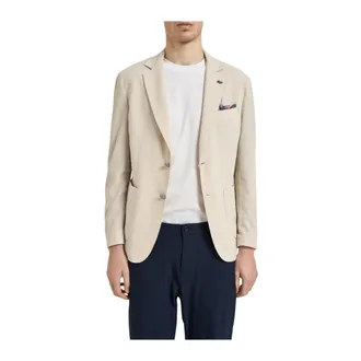 Bob Homme, Vestes, Beige, Taille: S Giacca Monopetto