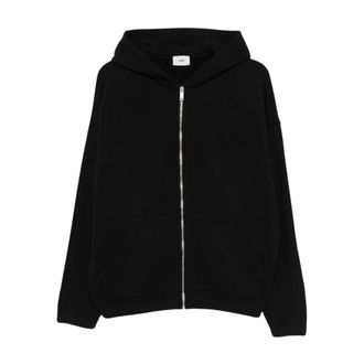Autry SweaT-shirt &agrave; capuche zipp&eacute; avec logo discret - Femme - Sweatshirts et sweats &agrave; capuche - Noir - Taille: 40 FR