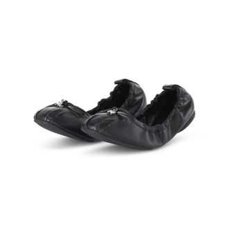 Hogan Low-Top Sneaker - Ballerinas aus Nappaleder - Gr. 37 (EU) - in Schwarz - f&uuml;r Damen
