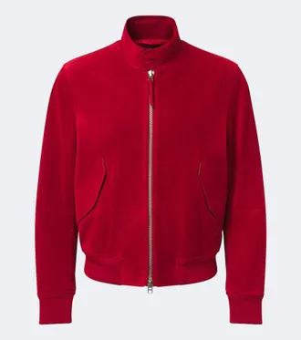 Tom Ford Veste Harrington en daim