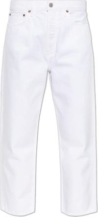 A Gold E Femme, Jeans, Blanc, Taille: W25 Jean court 90s