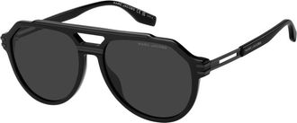 Marc Jacobs Homme, Accessoires, Noir, Taille: 57 MM Lunettes de soleil noires/grises 876/S