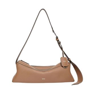 Max Mara East-West-Schultertasche aus Leder - - Bags - Damen - Braun - ONE SIZE