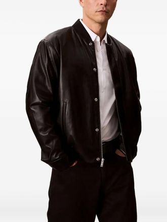Calvin Klein veste bomber à boutonnière - Noir