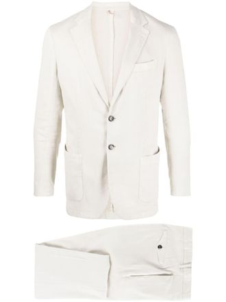 Dell'Oglio costume à veste à simple boutonnage - Tons neutres