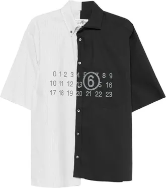 Maison Margiela Striped Panelled Shirt