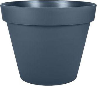 Eda Blumentopf, rund, Toskana, &Oslash; 20 cm, Volumen 3 l, &Oslash; 20 x H&ouml;he 17 cm, Jeansblau