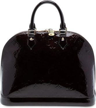 Louis Vuitton Crossbody Bags - Monogram Vernis Alma MM - Gr. unisize - in Orange - f&uuml;r Damen