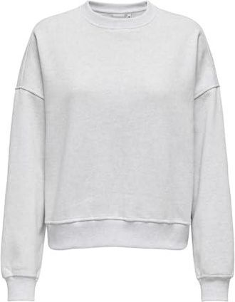Only Onldaze L/S Crew Neck SWT Noos, Gris Clair chin&eacute;, XL