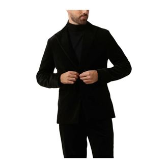 Selected Samt Slim-fit Blazer in Schwarz - - Jackets - Herren - Schwarzk - S
