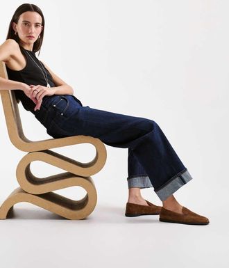 Vagabond Shoemakers - Sammie - Mocassins &agrave; enfiler en daim &agrave; bout rond - Marron coca