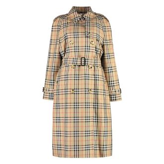 Burberry Femme, Manteaux, Beige, Taille: 34 FR Gabardine Trench Coat