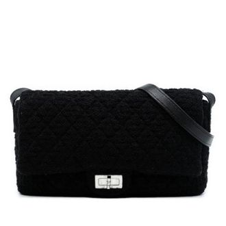 Chanel Pre-owned Tweed Umh&auml;ngetasche - - Pre-owned - Damen - Schwarzk - ONE SIZE