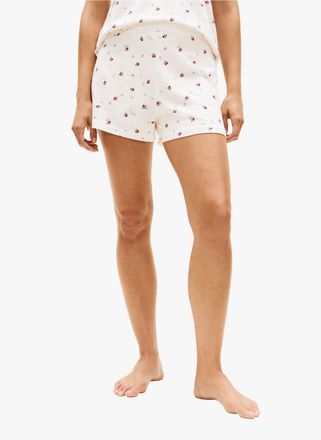 Tommy Hilfiger Short court imprim&eacute; en coton organique m&eacute;lang&eacute;