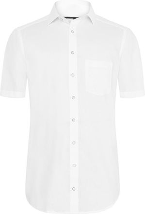 Olymp Luxor, Modern Fit, Kurzarmhemd mit Muster und Brusttasche in