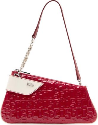 GCDS Comma Notte Monogram Schultertasche - Rot